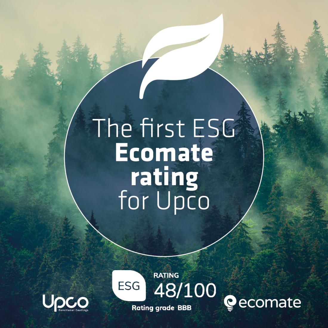 Das erste ESG Ecomate-Rating für Upco - Upco